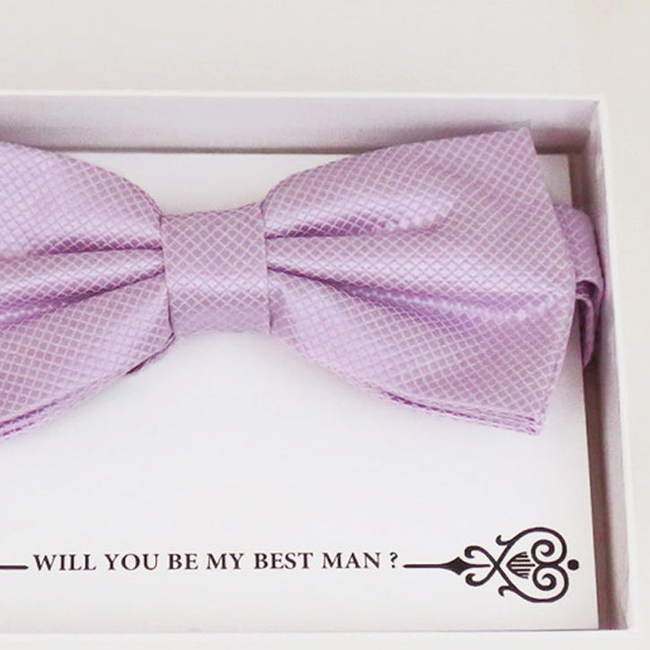 Lilac bow tie, Best man request gift, Groomsman bow tie – Handmade ...